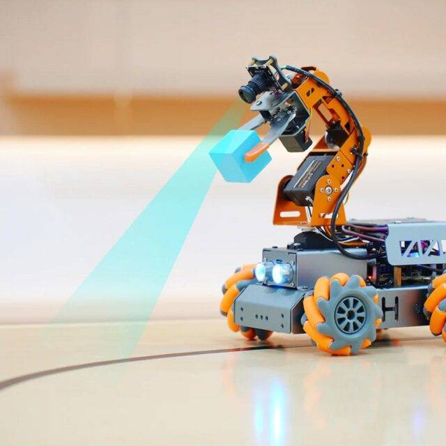 AI-Enhanced Smart Robot Car with Mecanum Wheels and Robotic Arm ...
